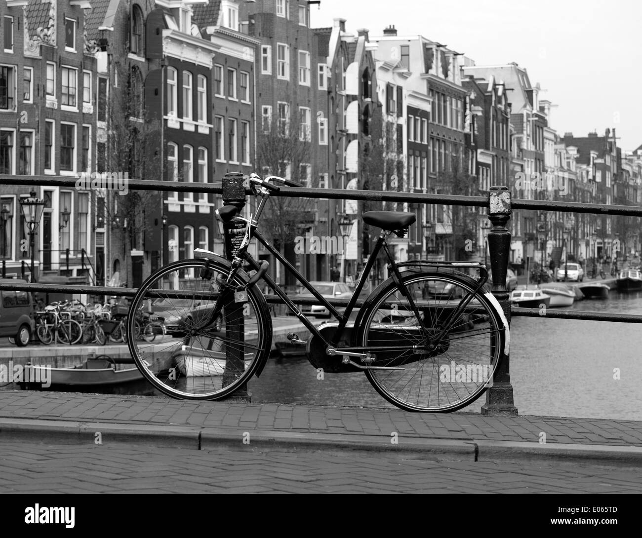 black and white amsterdam Stock Photo - Alamy