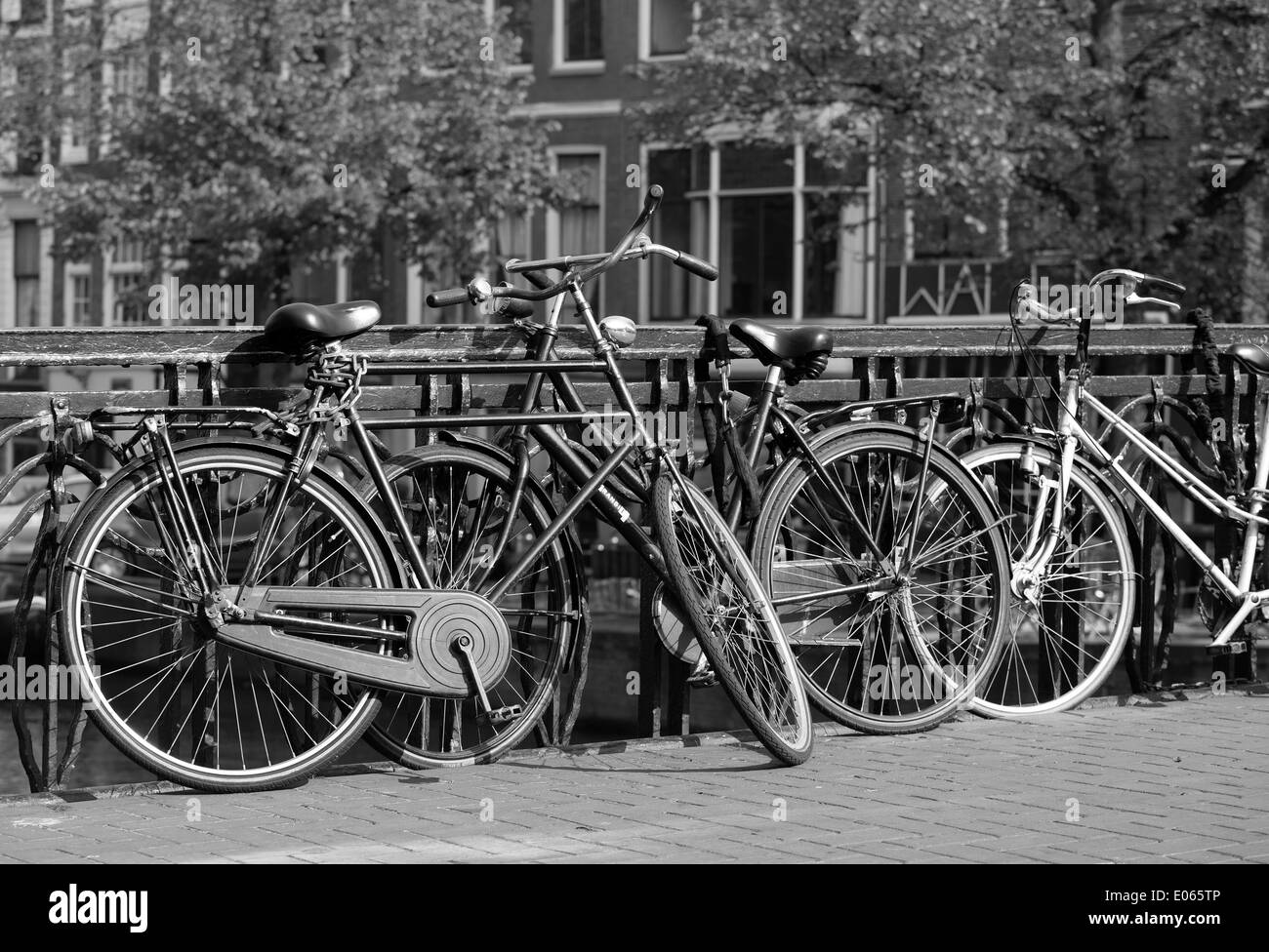 black and white amsterdam Stock Photo - Alamy