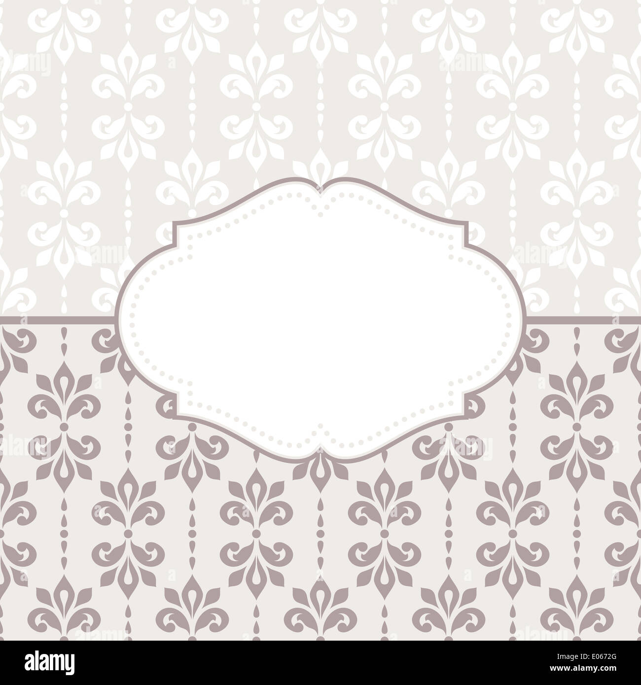 Invitation card with frame Stock Photo - Alamy