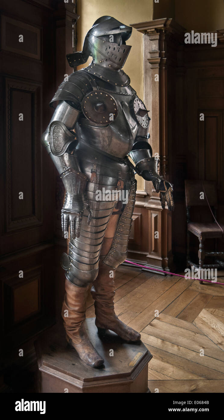 Suit of armor, Fredericksborg Palace, Hillerod, Copenhagen Stock Photo ...