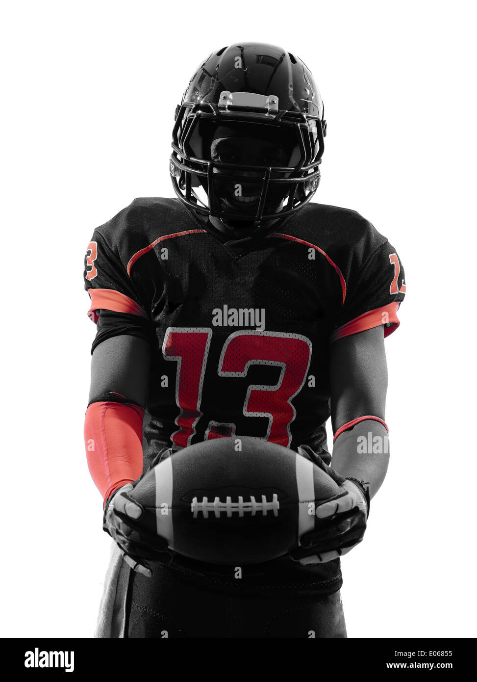 Standing Football Player Silhouette