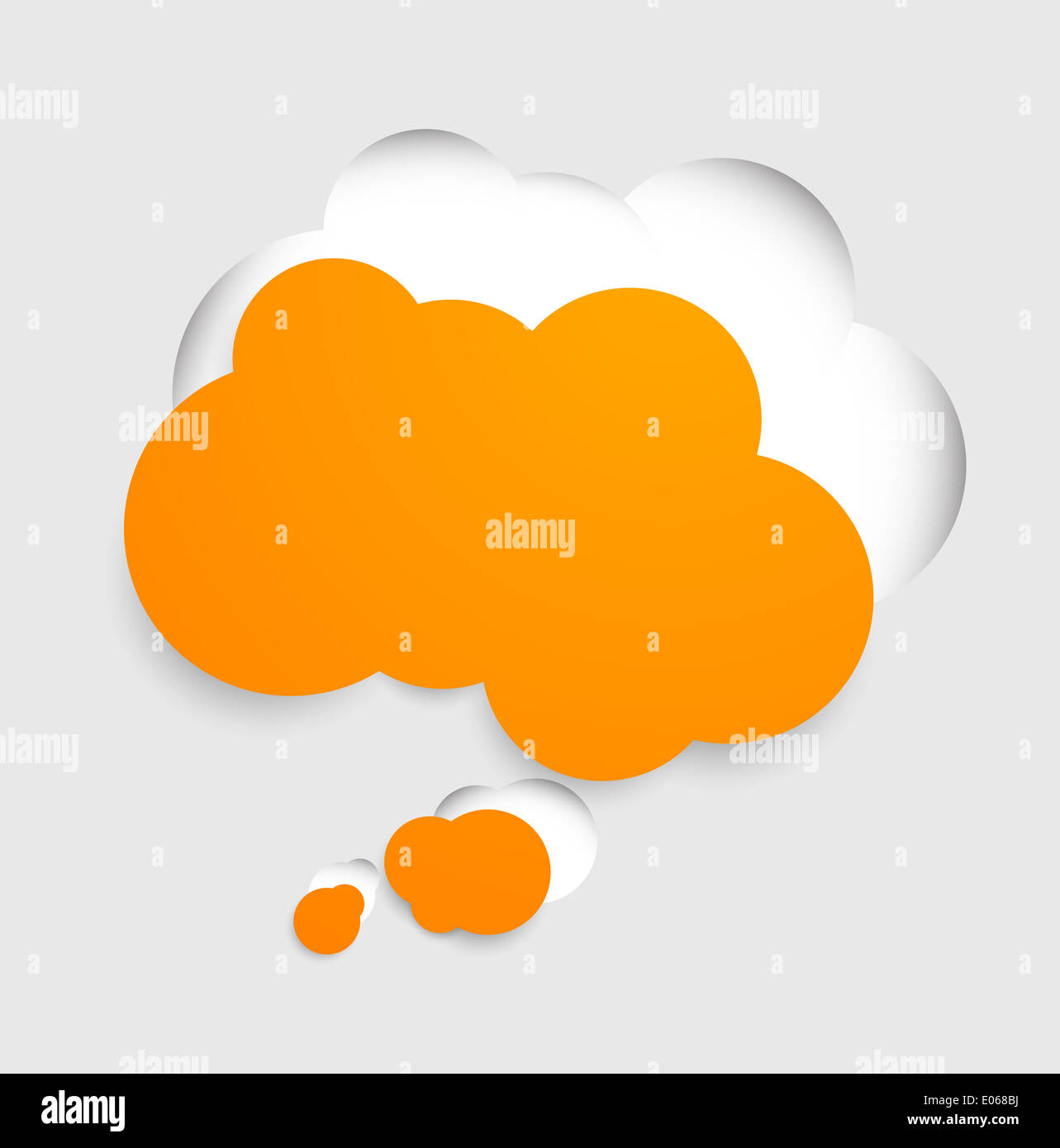 Bubble cut out in paper hi-res stock photography and images - Alamy