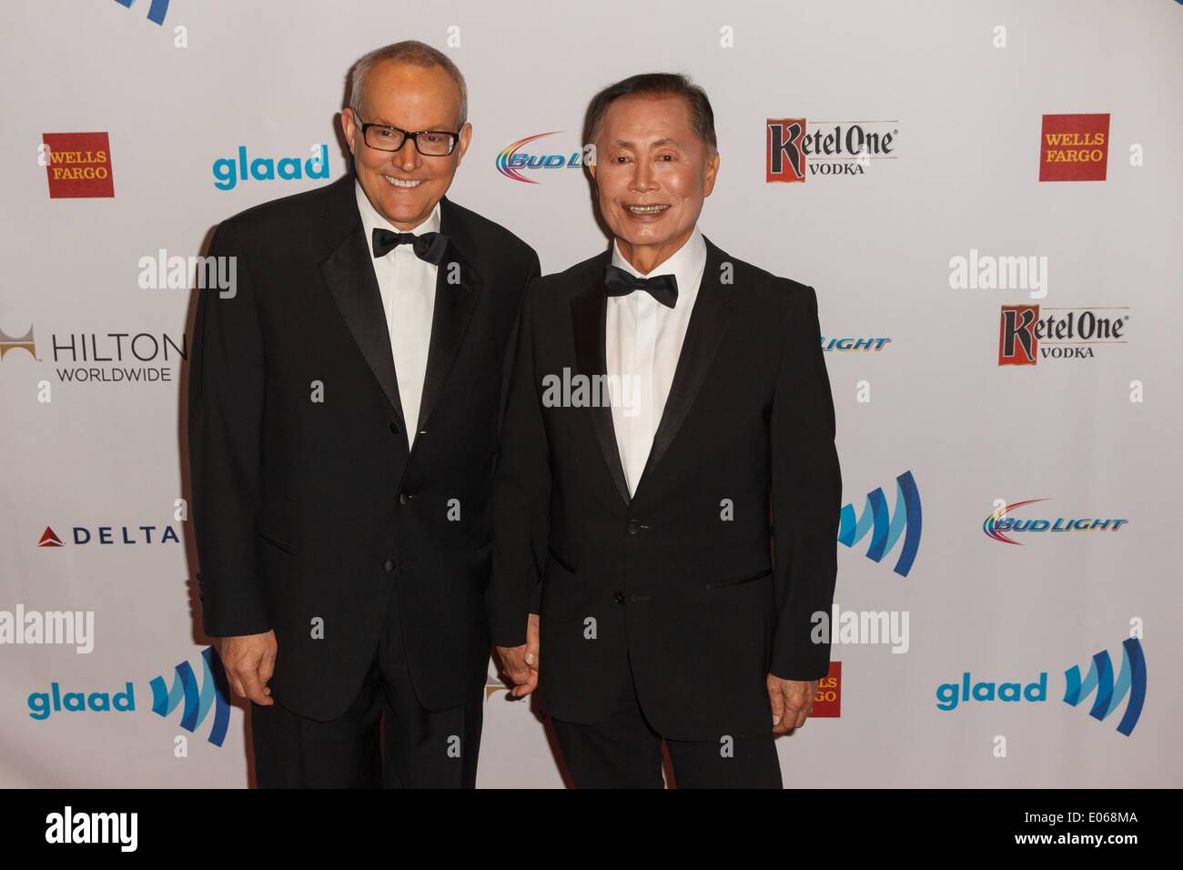 New York, NY, USA. 3rd May, 2014. Brad Altman, George Takei at arrivals ...