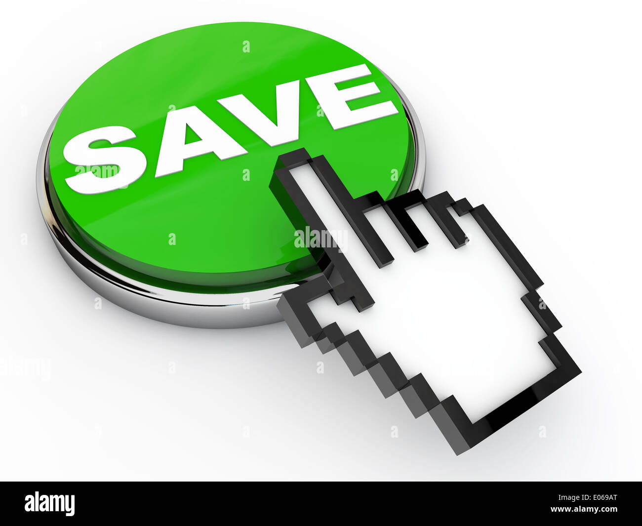 Hand pointing word shopping hi-res stock photography and images - Alamy