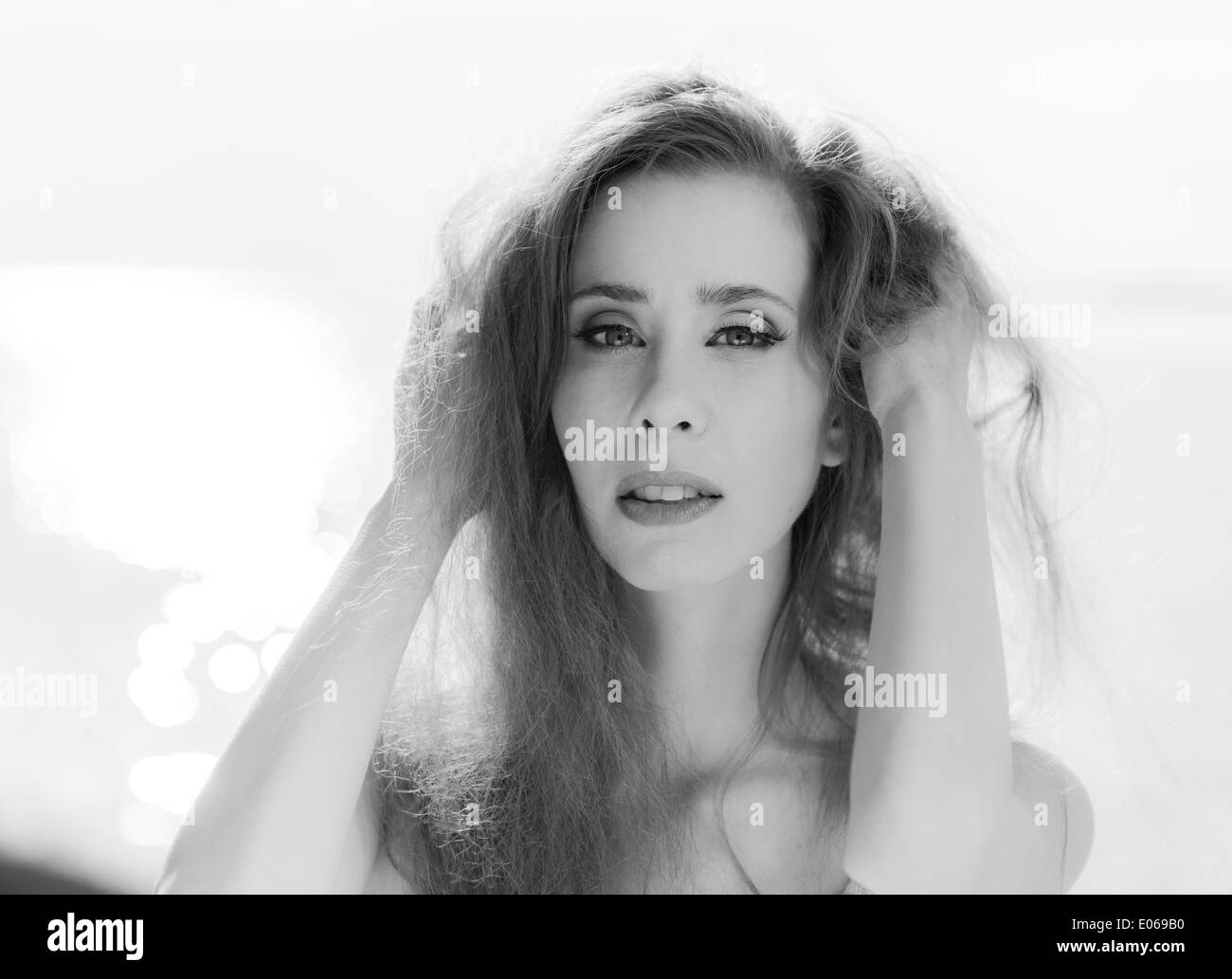Beauty skin woman Black and White Stock Photos & Images - Alamy