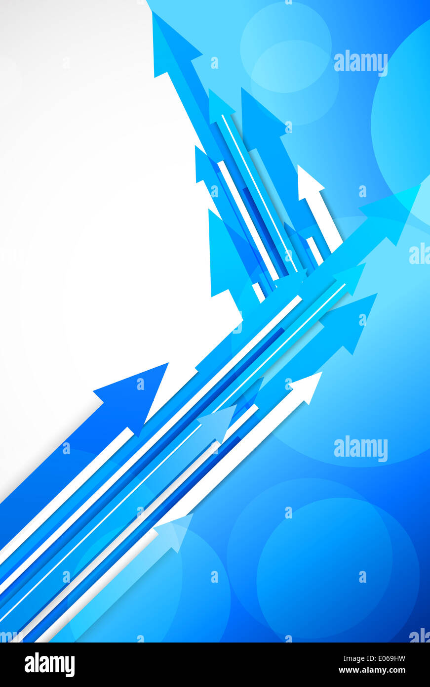Blue background with arrows. Abstract illustration Stock Photo - Alamy