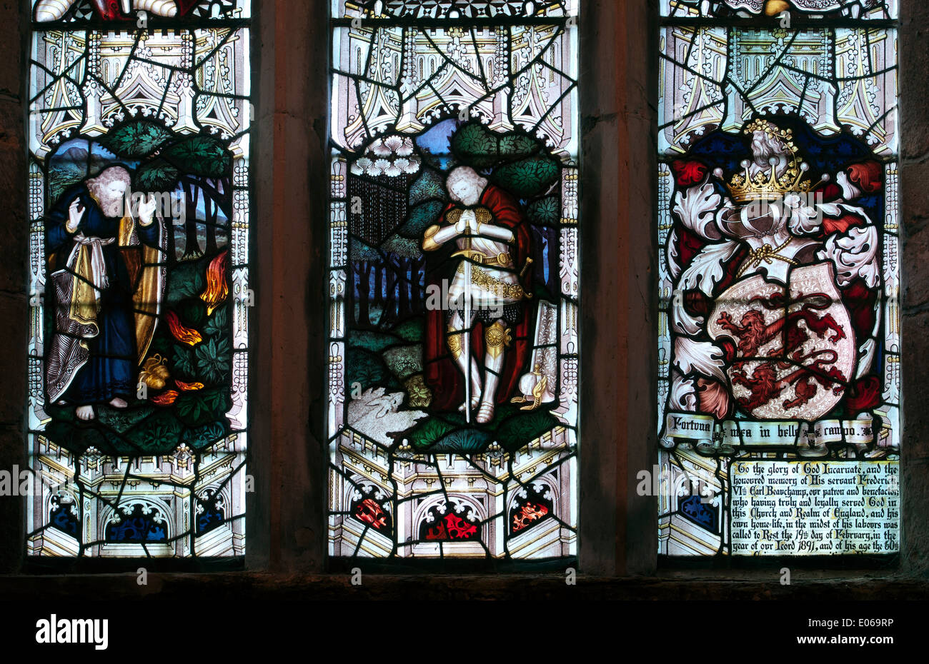 Frederick, 6th Earl Beauchamp memorial window, St. Mary`s Church ...
