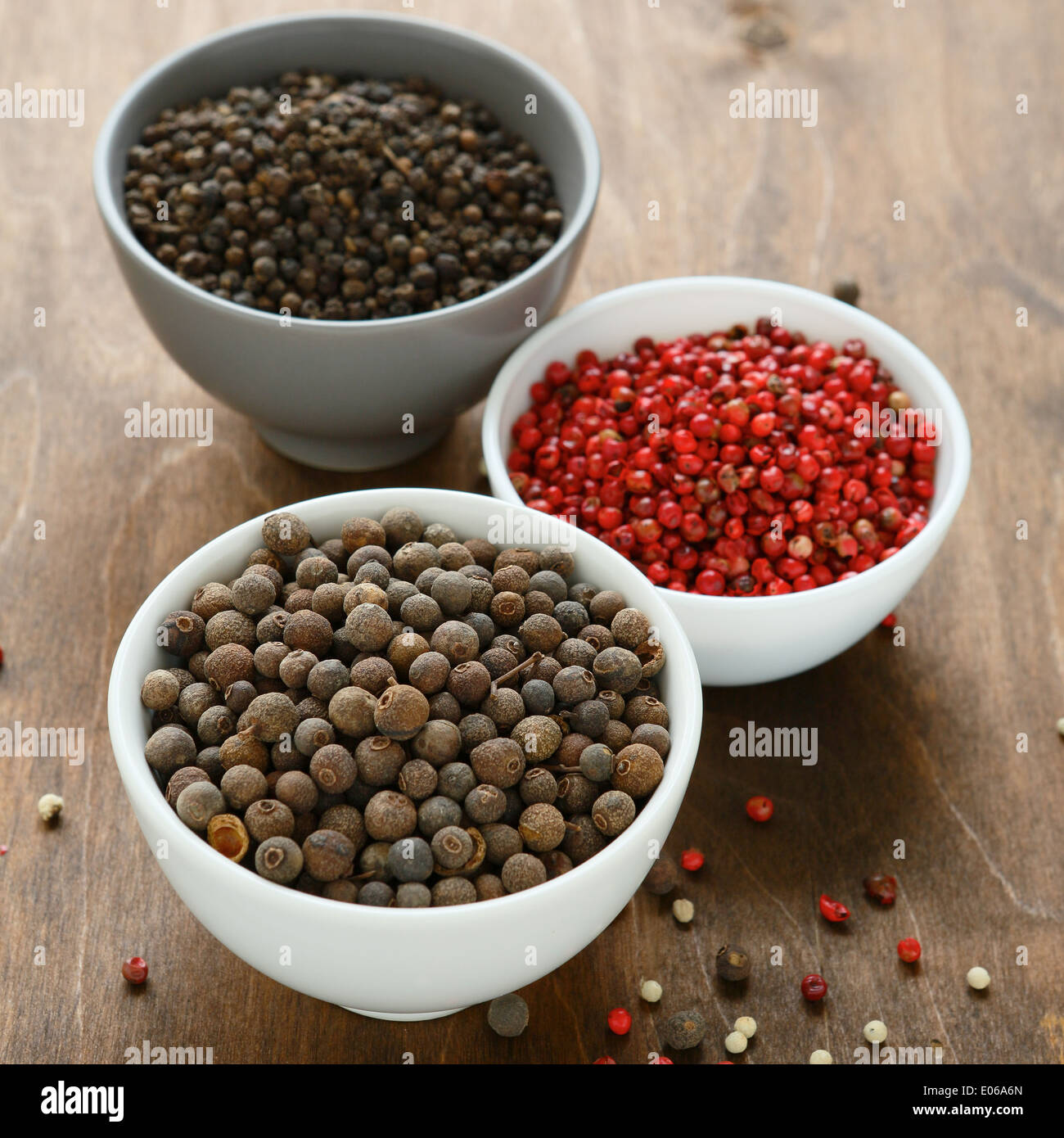 spices - set various bell peppers, food closeup Stock Photo - Alamy
