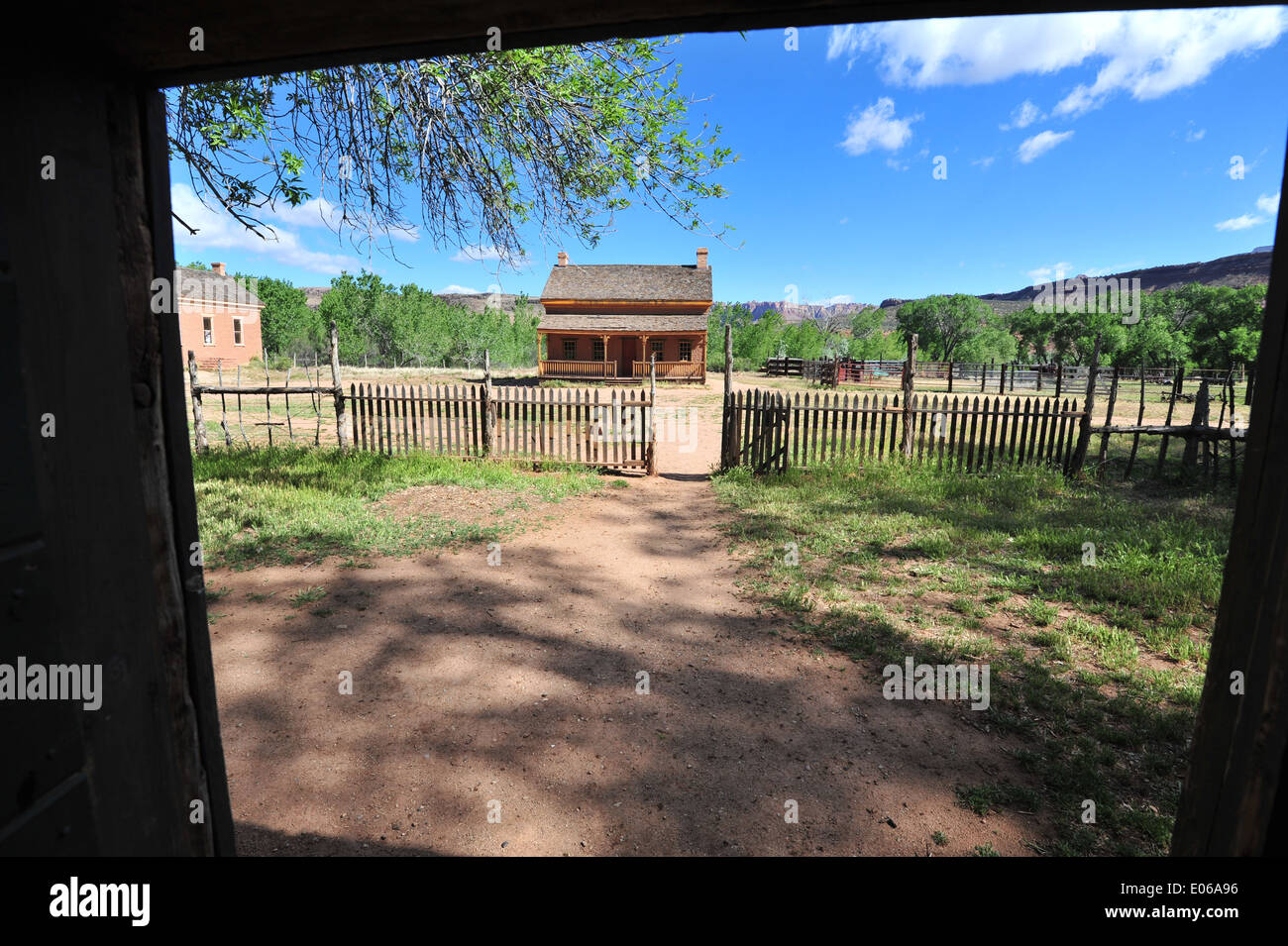 Grafton Ghost town in Utah Stock Photo - Alamy