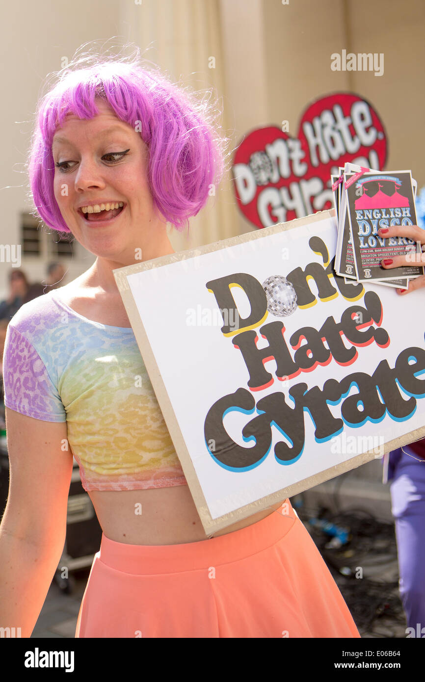 English Disco Lovers at Fringe City Brighton Fringe 2014 Stock Photo ...