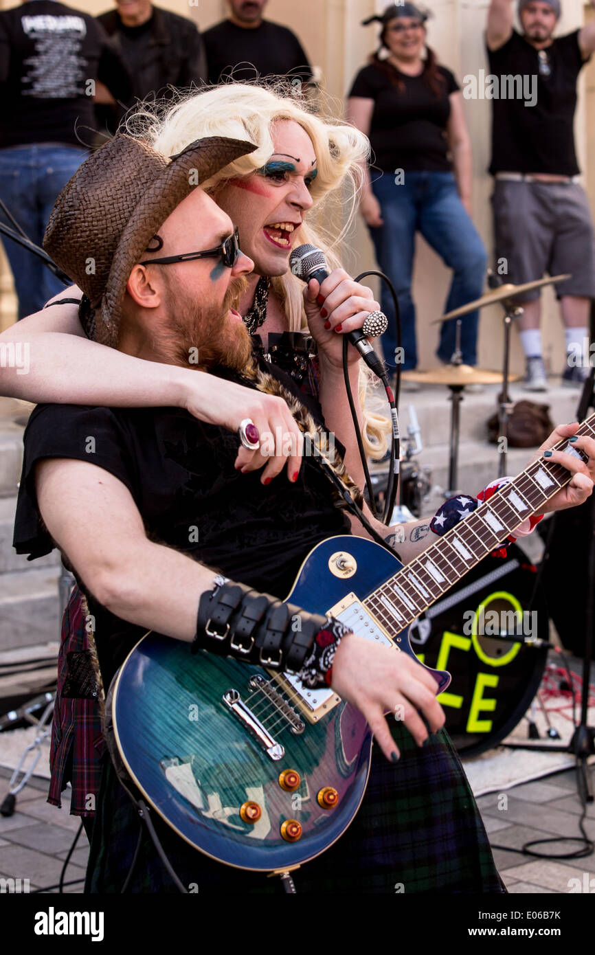 Hedwig and The Angry Inch play Fringe City Brighton Fringe 2014 Stock ...