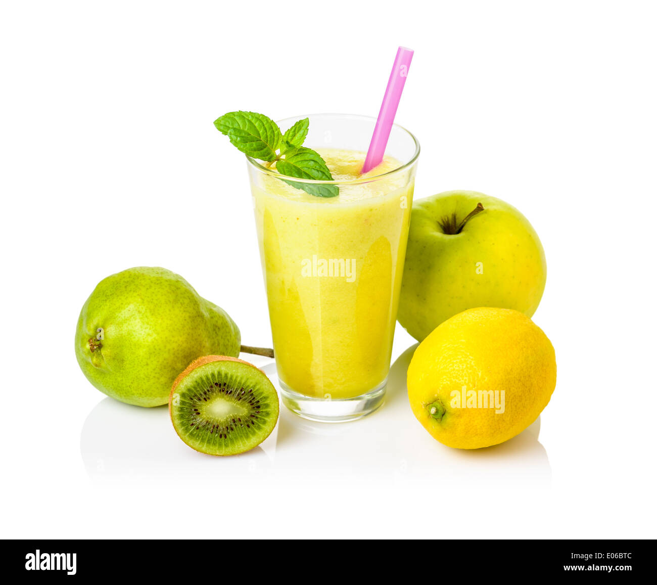 Fruit juice drink kiwi apple pear smoothie hi-res stock photography and ...