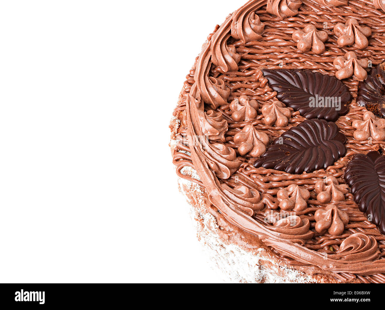 Chocolate cake background Stock Photo - Alamy