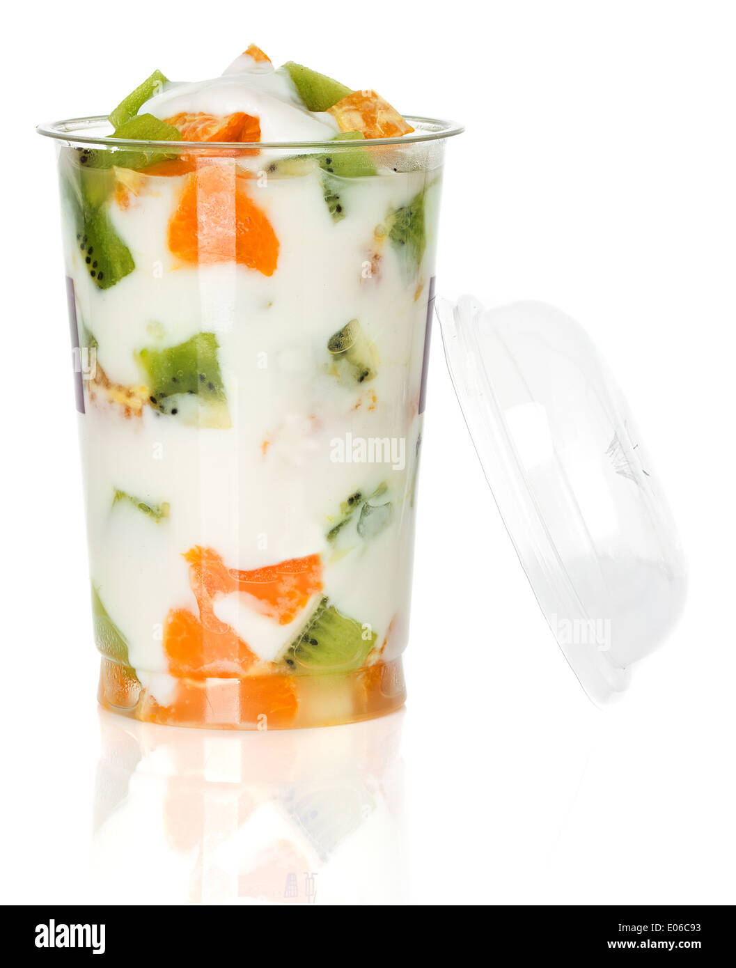 Fresh natural yogurt in Cut Out Stock Images & Pictures - Alamy