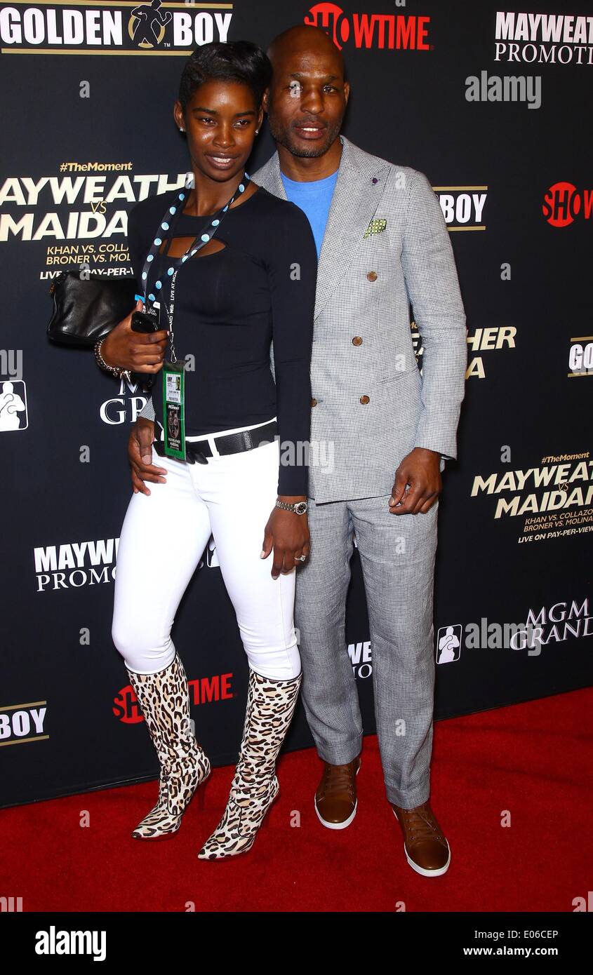 Las Vegas, NV, USA. 3rd May, 2014. Brook Hopkins, Bernard Hopkins at ...