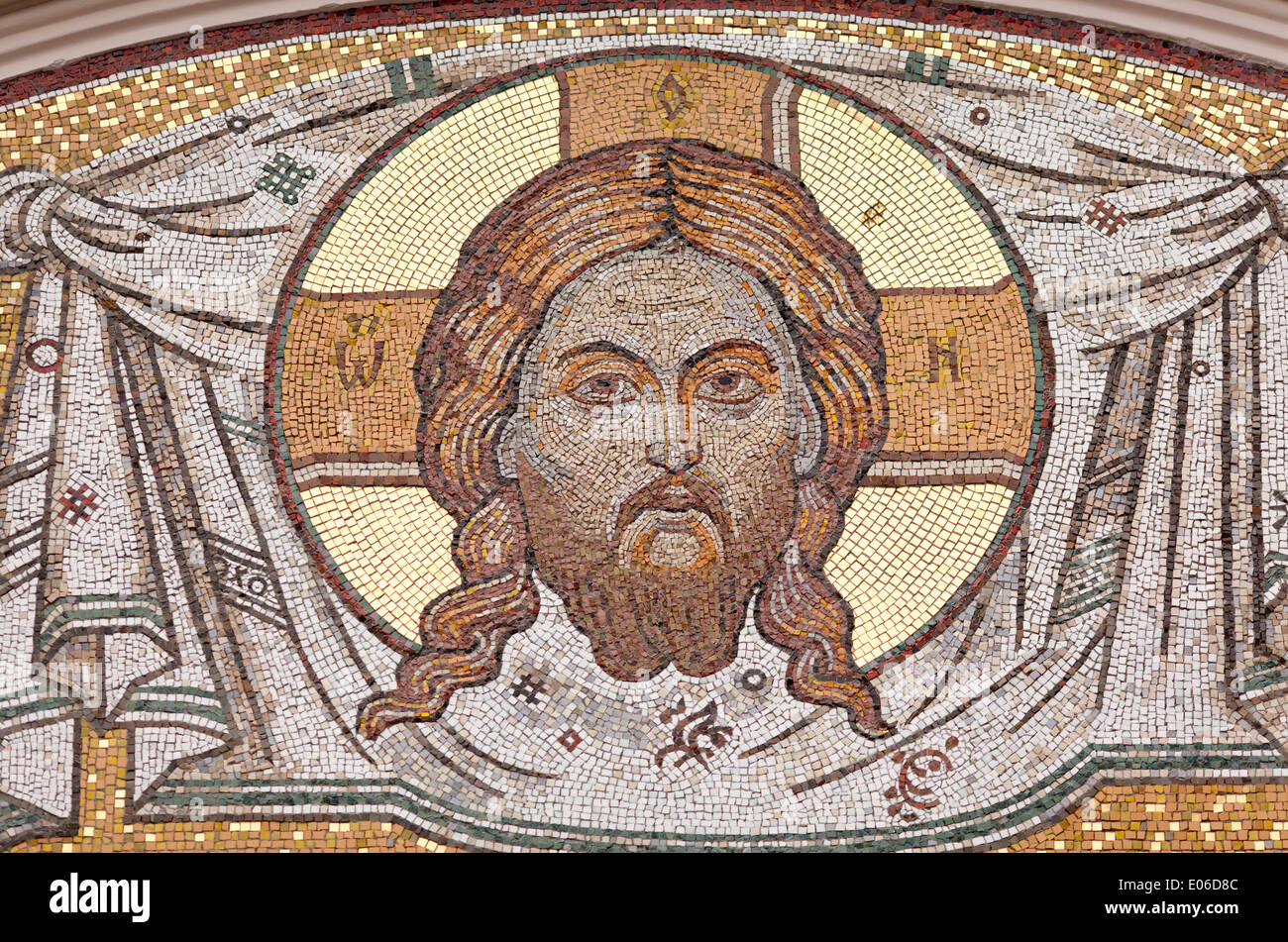 Icon of the Christ Mandylion over the gate of the Alexander Nevsky ...