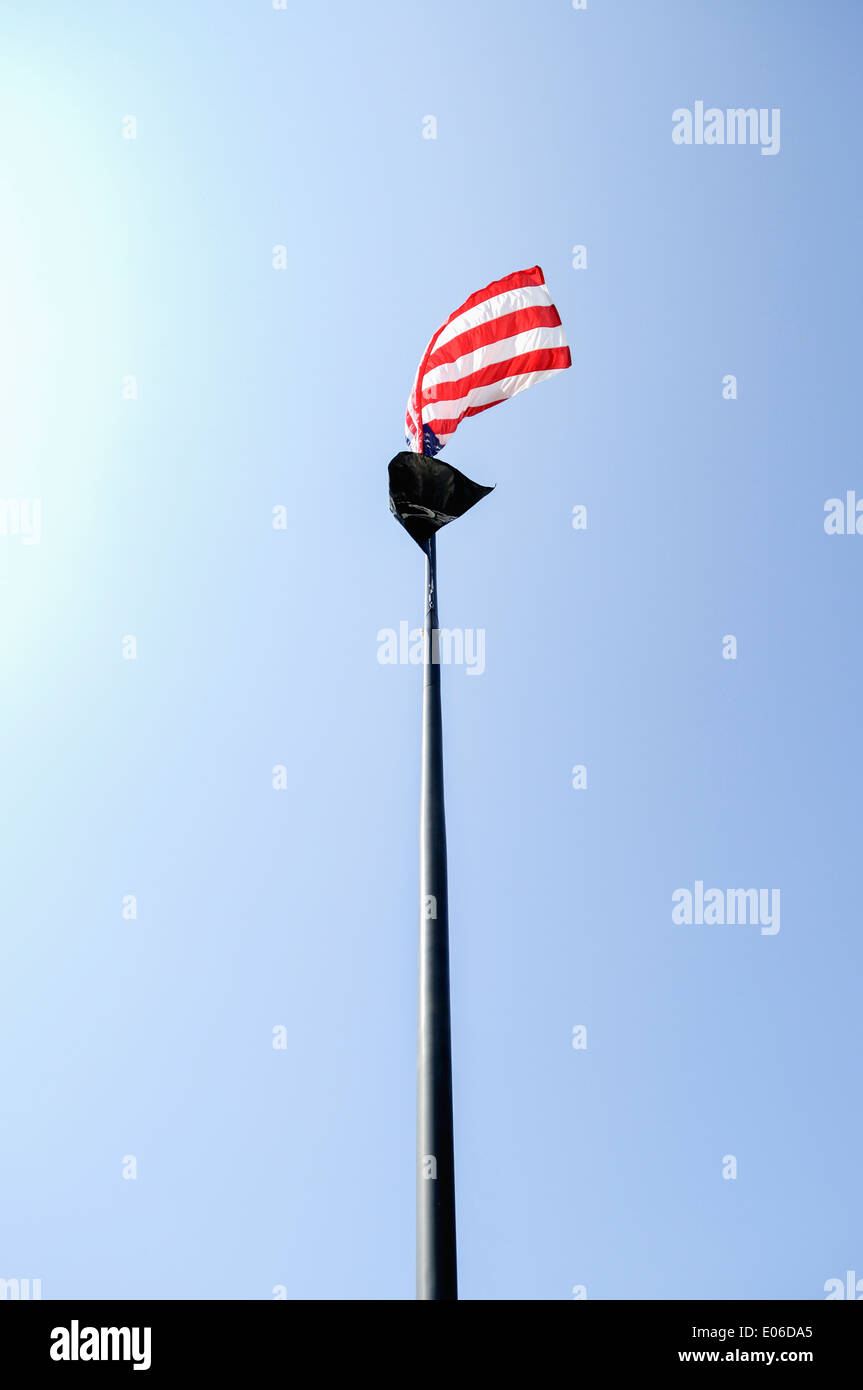 picture of the US flag taken in Washington DC in October Stock Photo ...