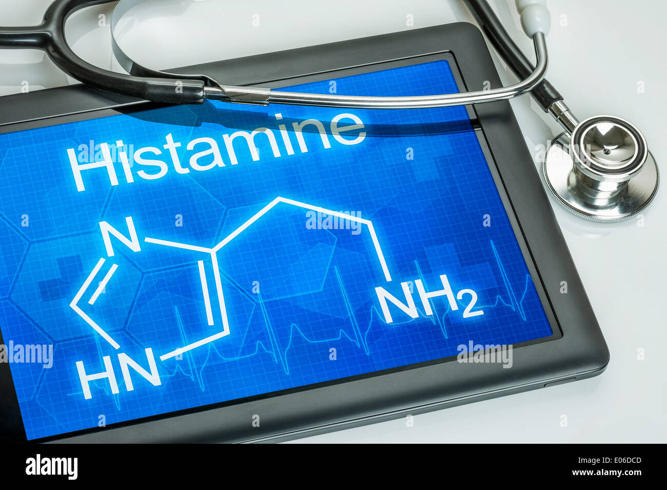 Tablet with the chemical formula of histamine Stock Photo - Alamy