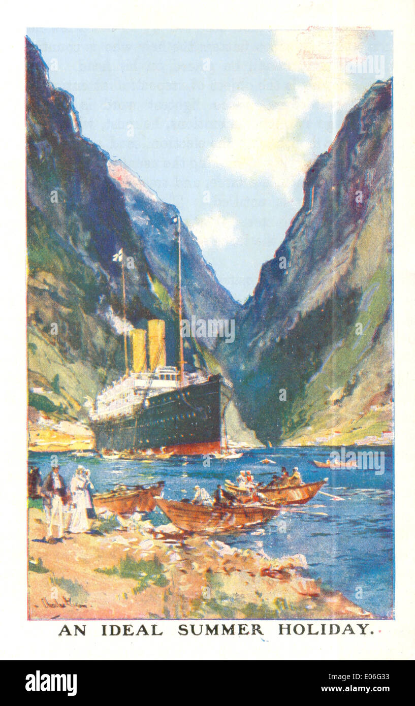Advertisement for orient Cruises on SS Ophir Stock Photo - Alamy
