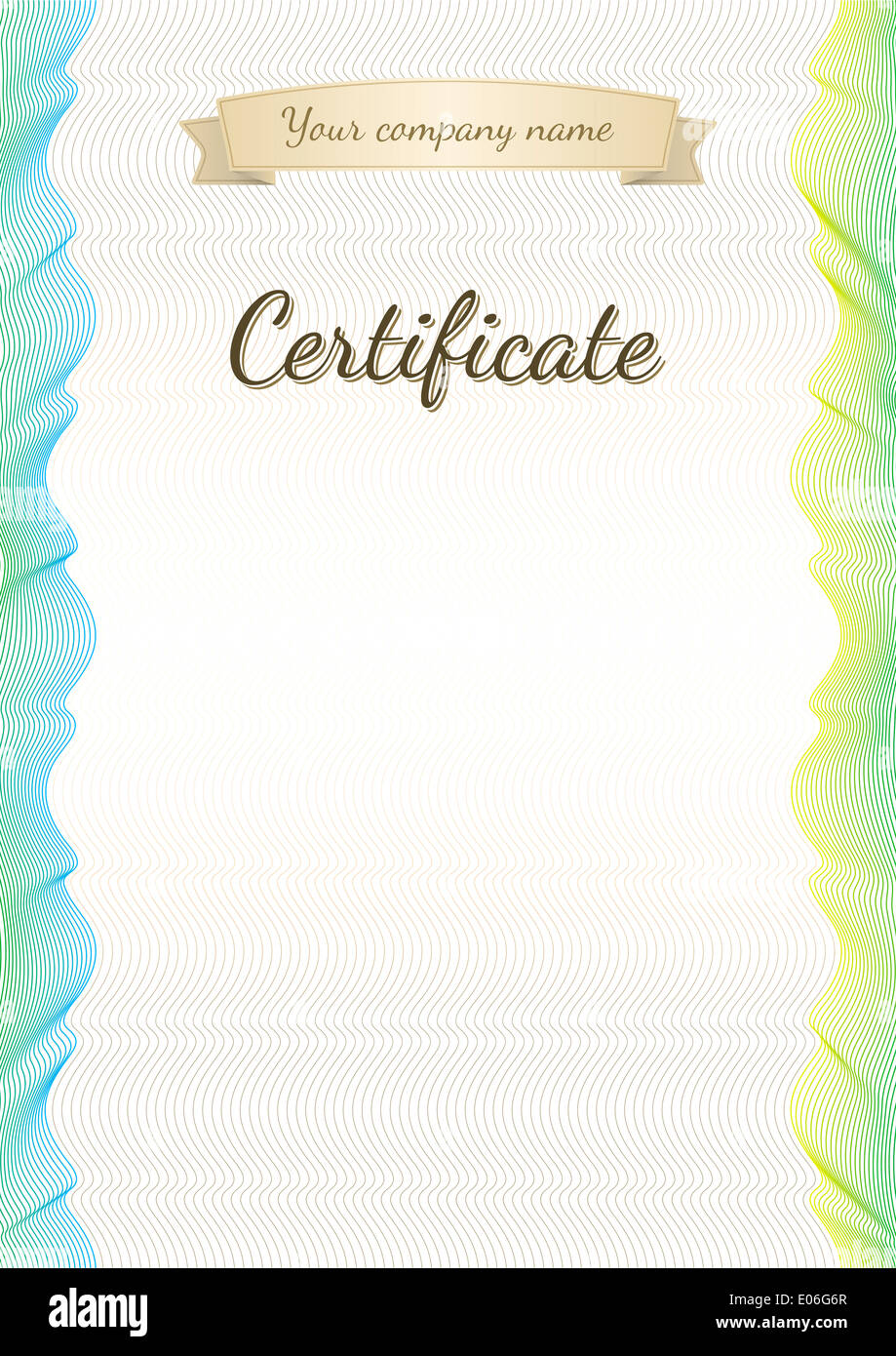 Colored wavy lines certificate graduate hi-res stock photography and ...