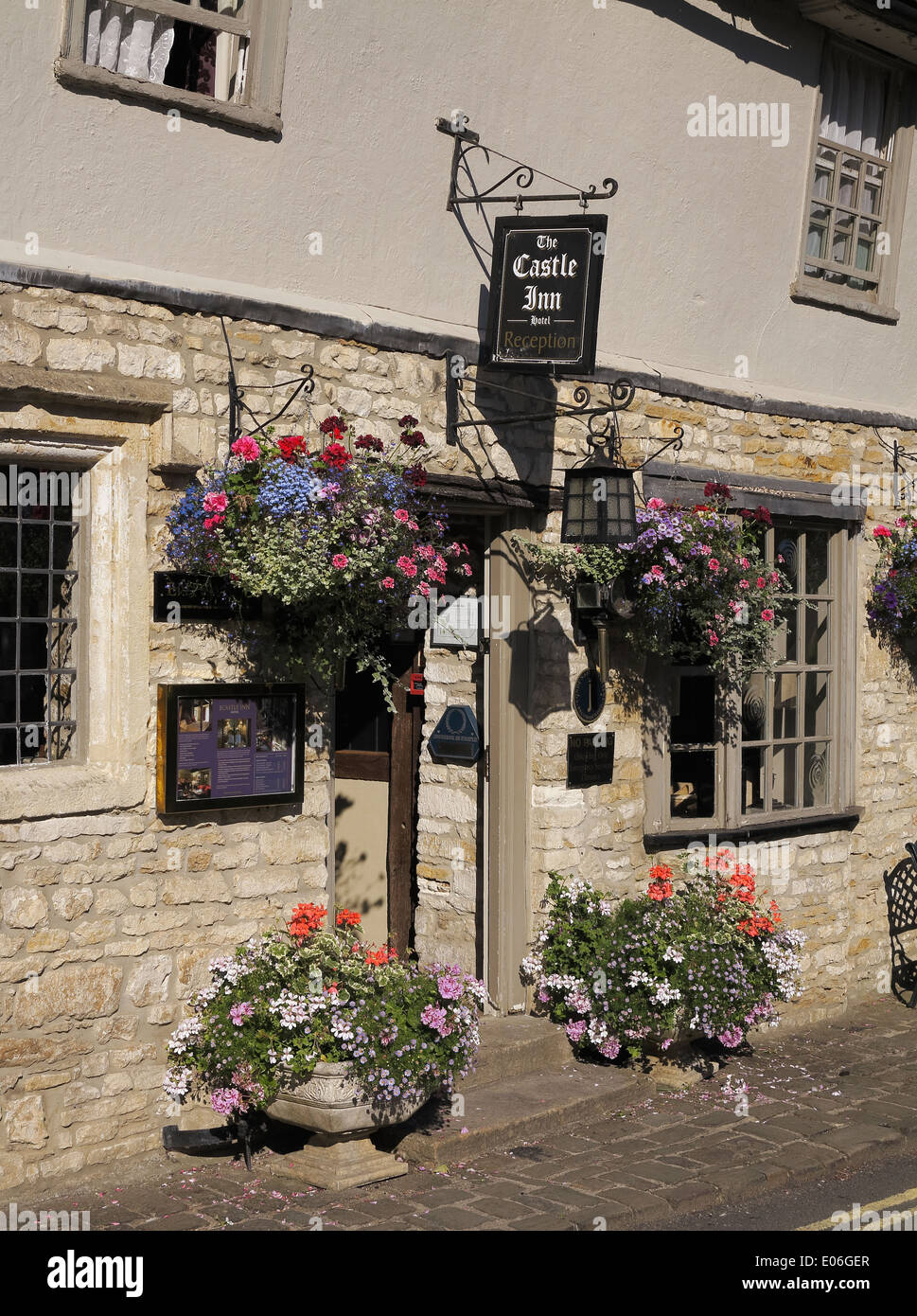 The Castle Inn Castle Combe Wiltshire England UK Stock Photo - Alamy