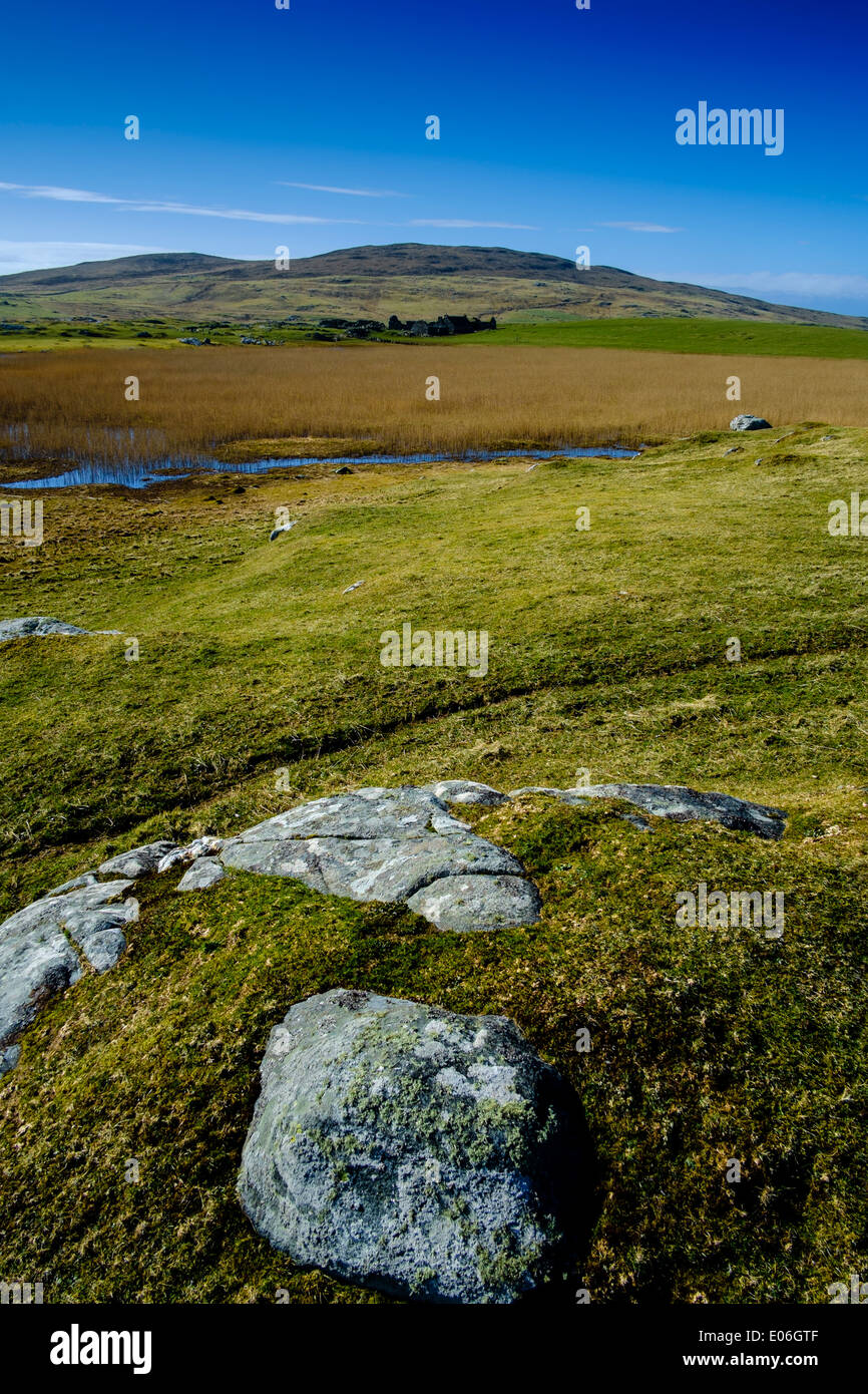 Landscape at Griminish, North Uist, Outer Hebrides, Scotland Stock ...