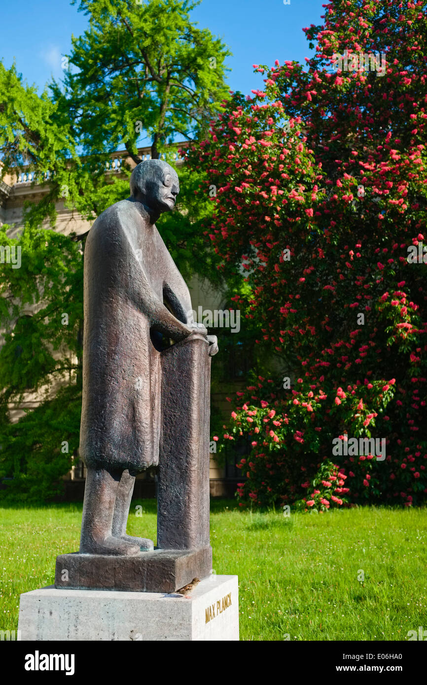 Max Planck statue in front of Humboldt University, Berlin, Germany ...