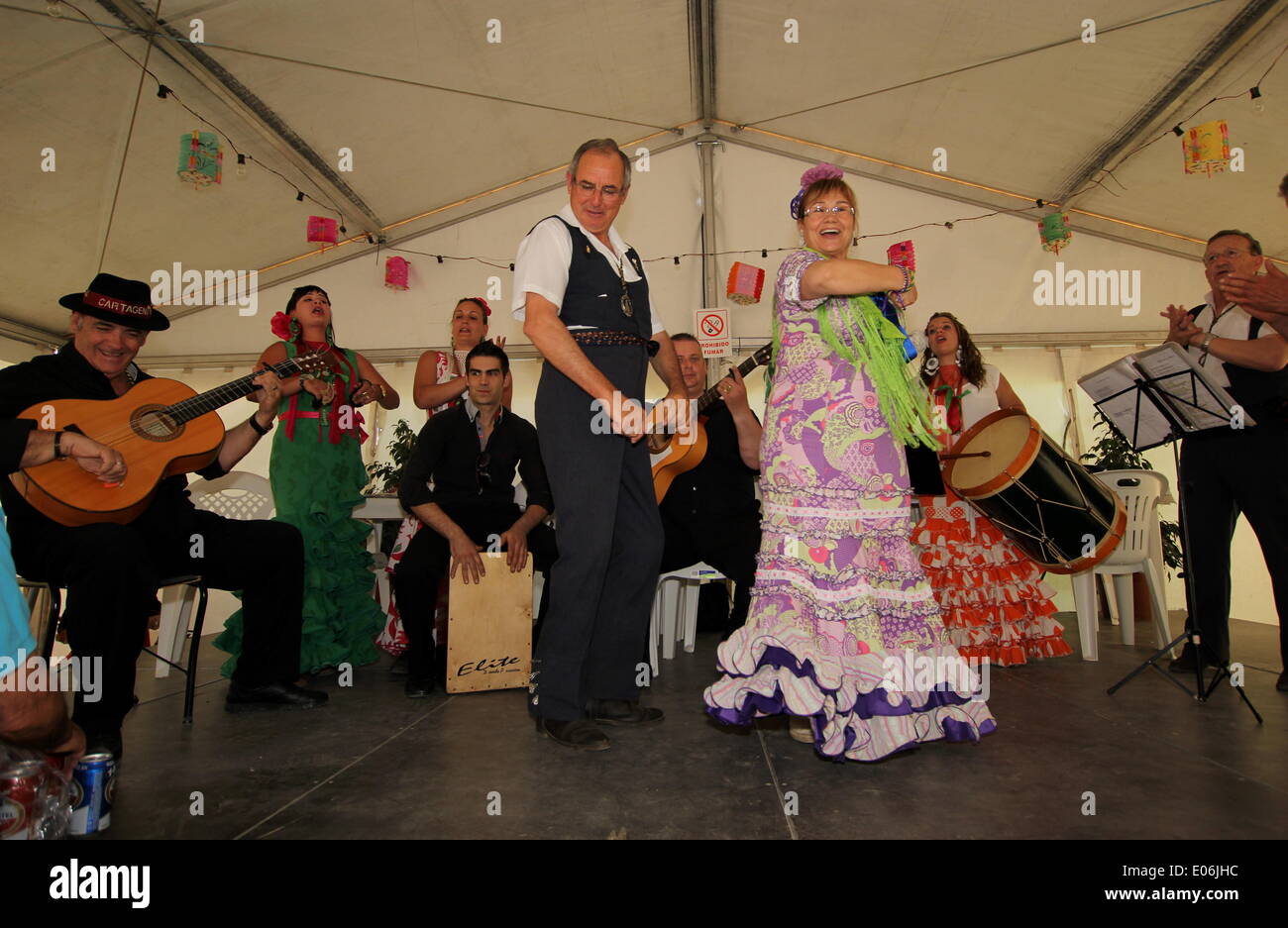 Traditional Spanish singing and dancing at a Fiesta in rural Spain ...
