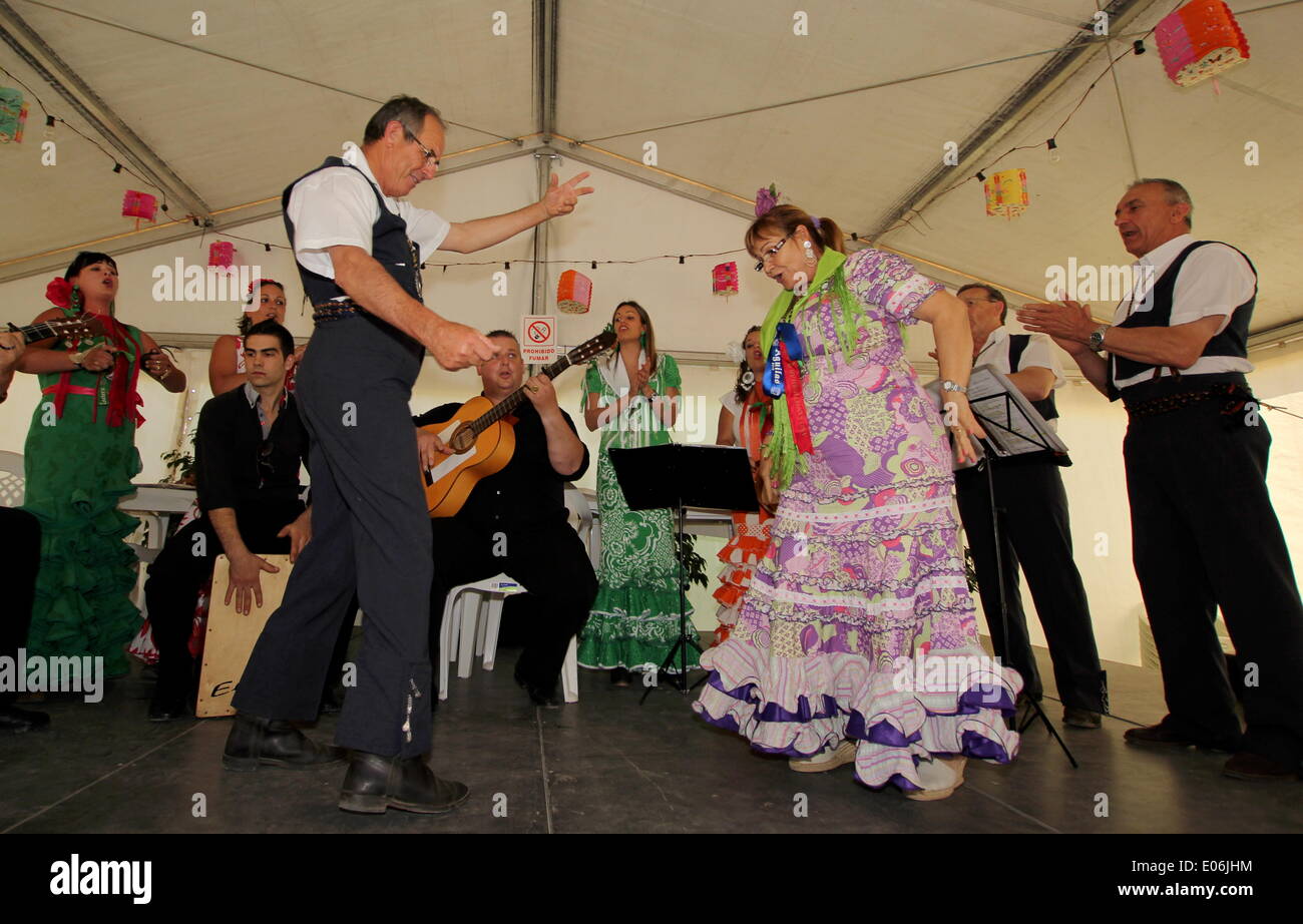 Traditional Spanish singing and dancing at a Fiesta in rural Spain ...