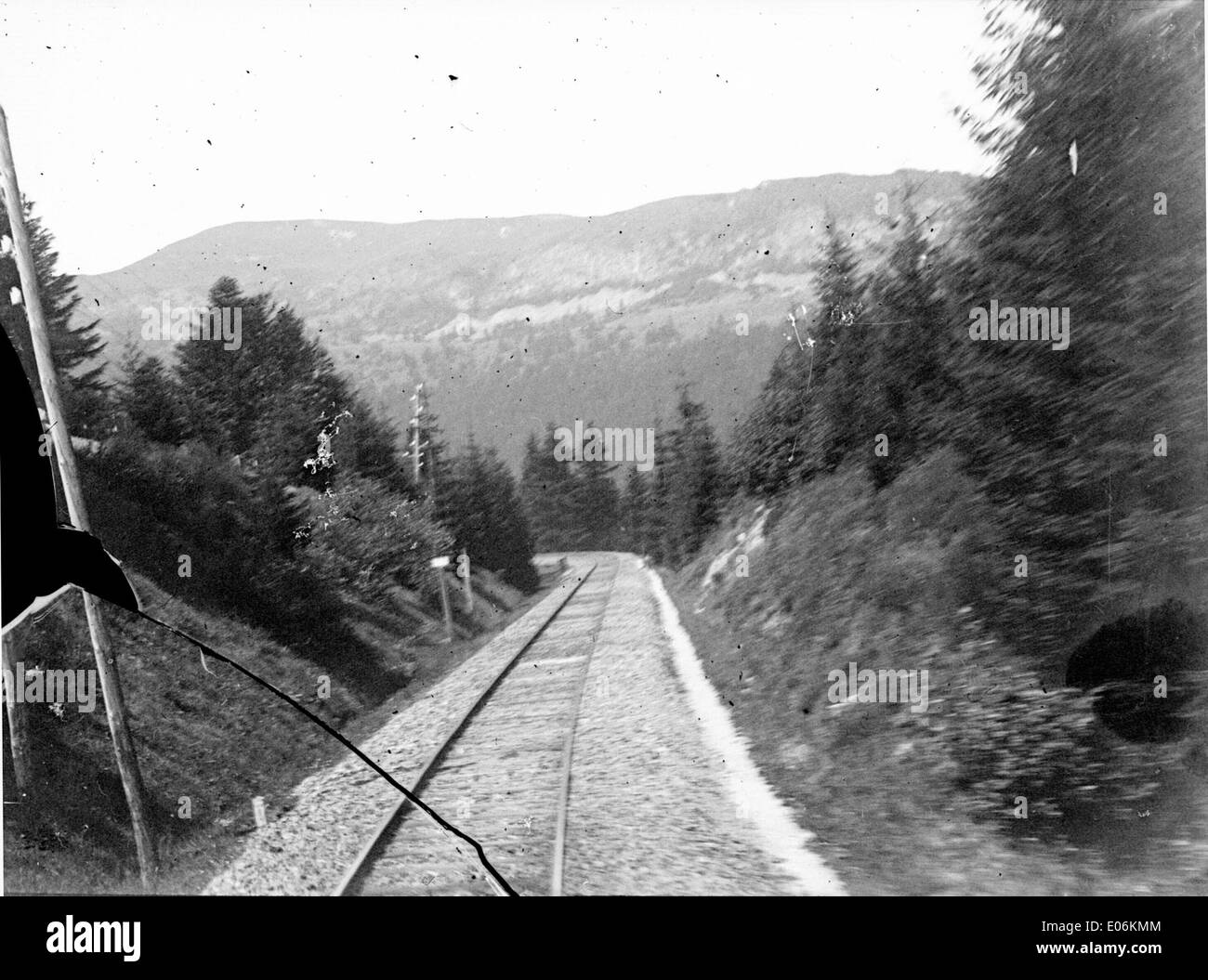 A photograph taken in Luchon on August 15, 1898, showing a railway ...