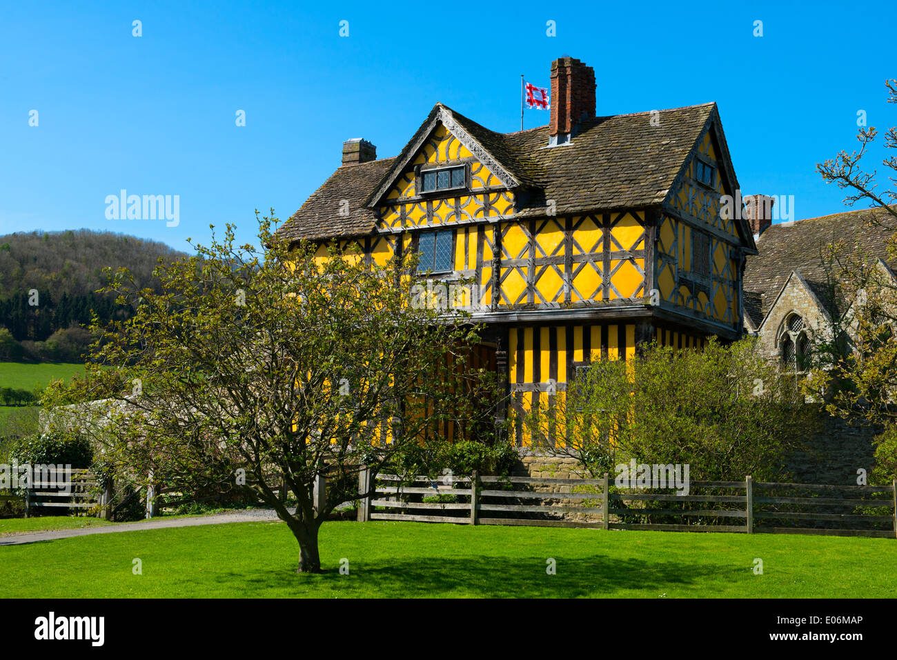 Half Timbered Gatehouse Stokesay Castle High Resolution Stock ...