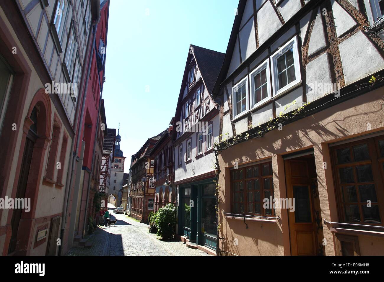 The old town in Klingenberg am Main, Germany, 17 April 2014. Photo ...