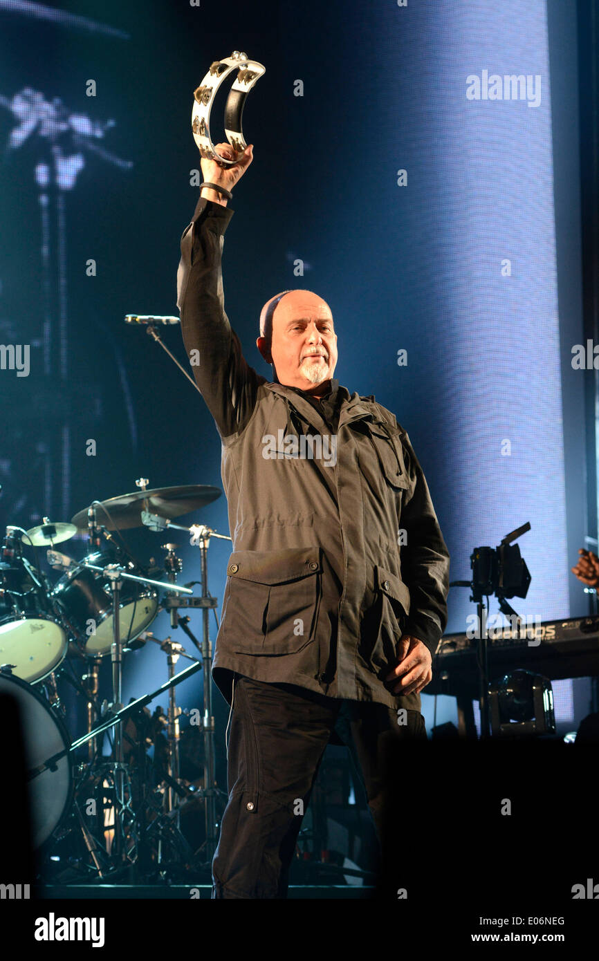 British singer Peter Gabriel performs in the TUI Arena in Hanover on 03 ...