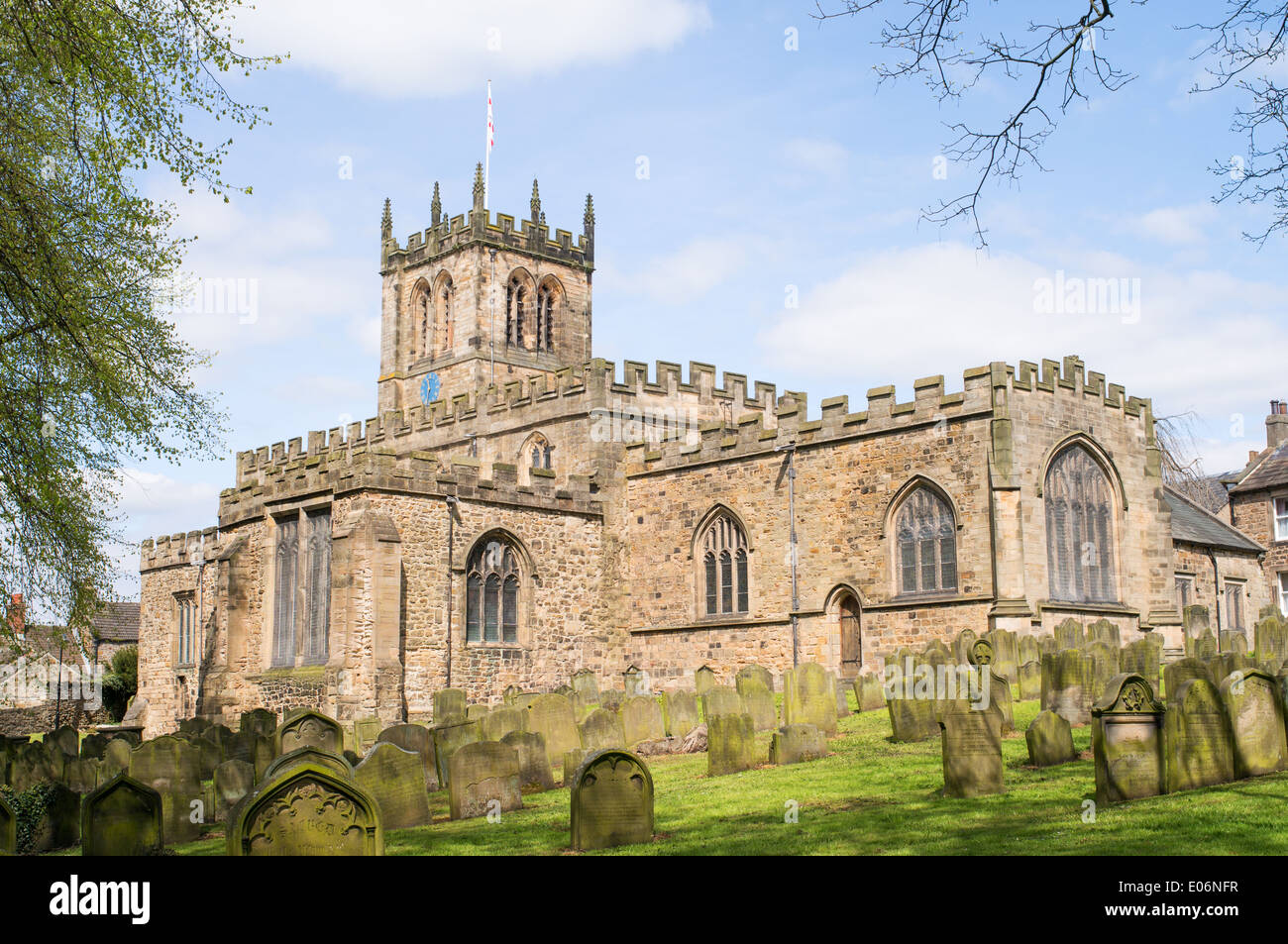 St Mary's church Barnard Castle north east England UK Stock Photo - Alamy