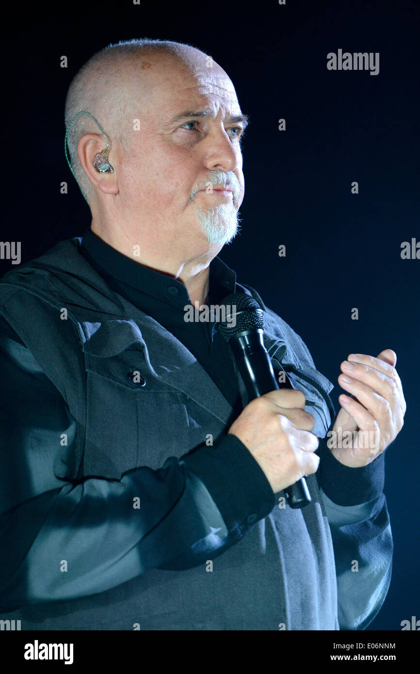 British singer Peter Gabriel performs in the TUI Arena in Hanover on 03 ...