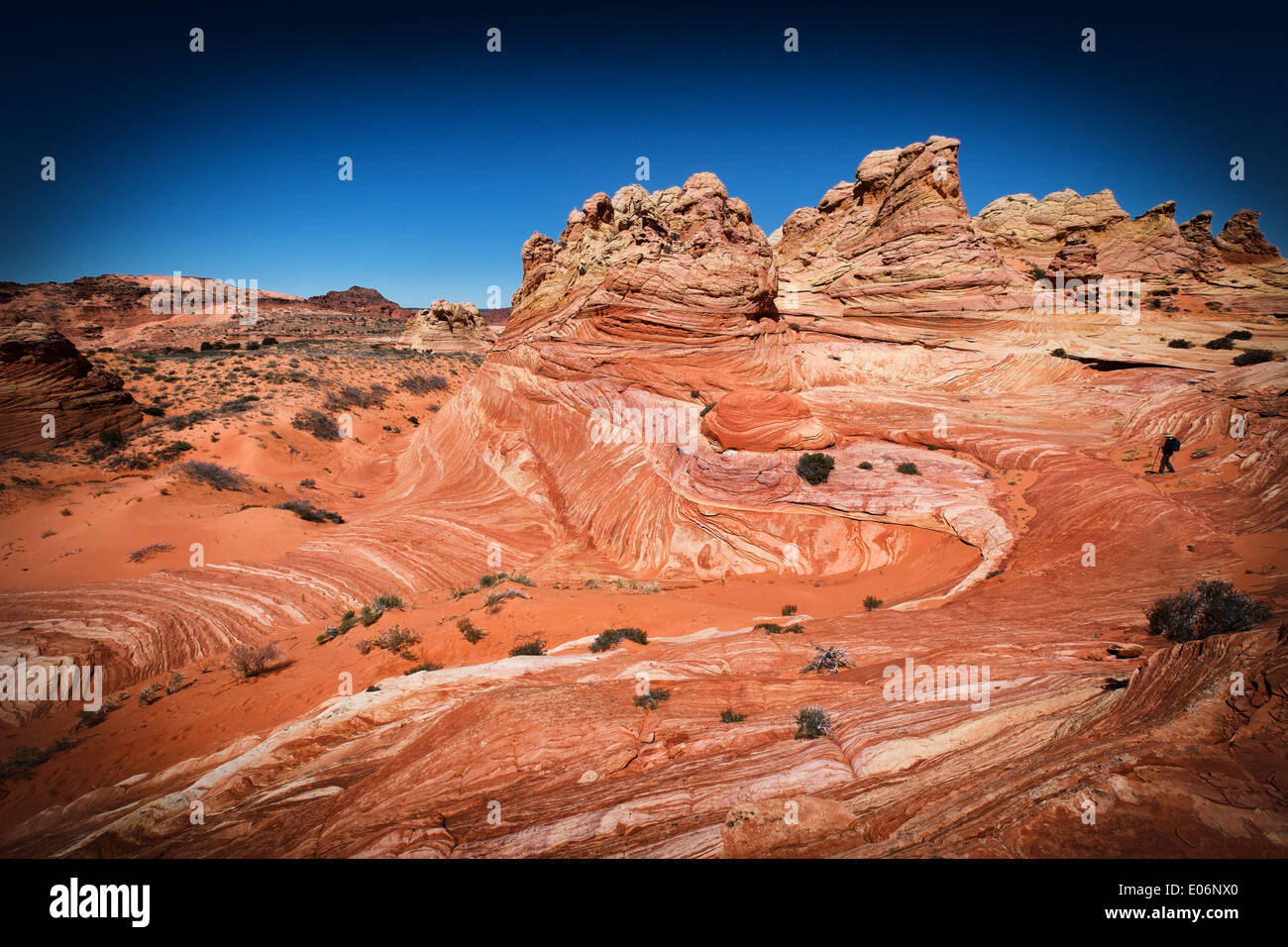 Rock formations in the Coyote Buttes South region, Arizona, USA Stock ...