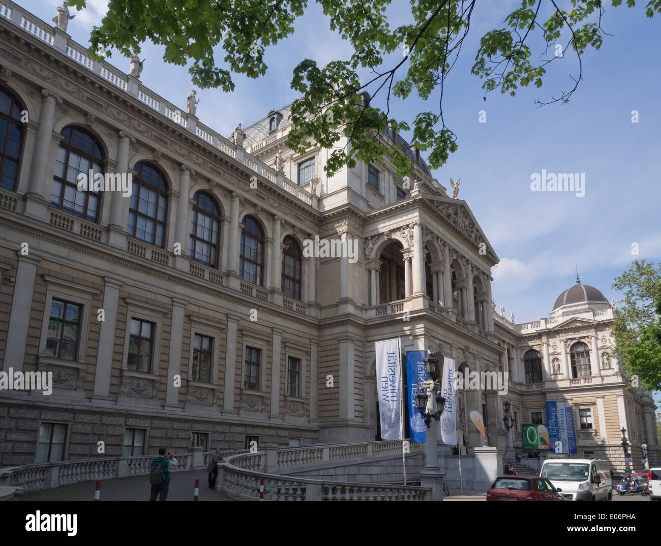 University of Vienna Austria, main building at the Ringstrasse Stock ...