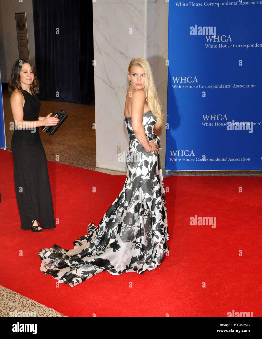 Washington, DC, USA. 3rd May, 2014. JESSICA SIMPSON arriving at the ...