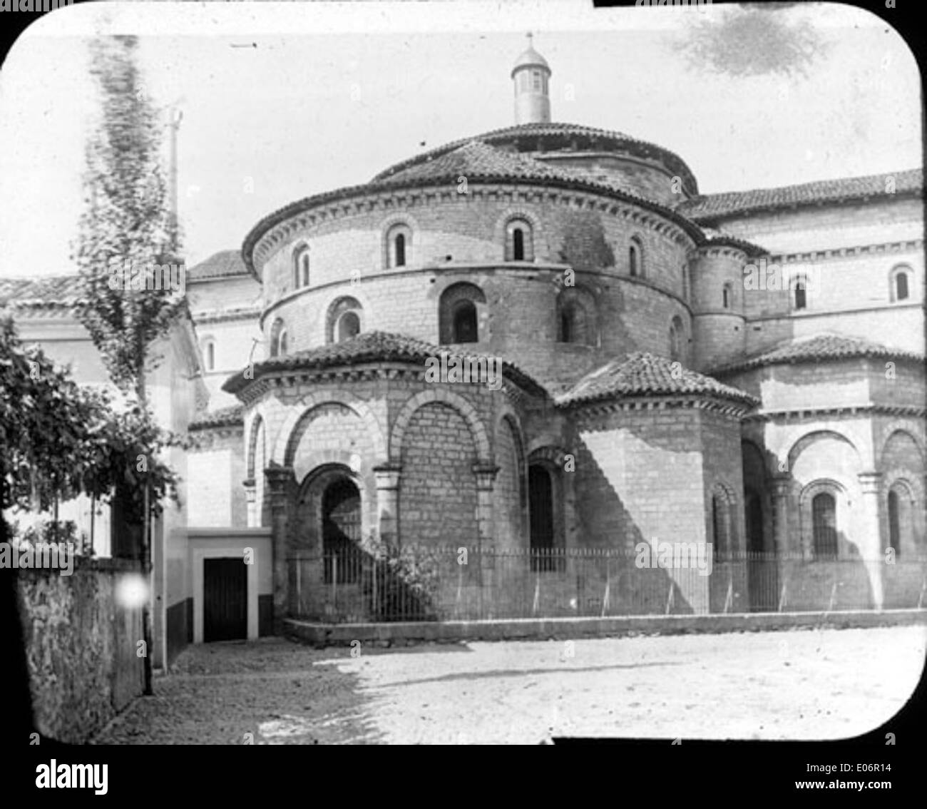 A photograph of the apse of an abbey in Souillac, France, dating back ...