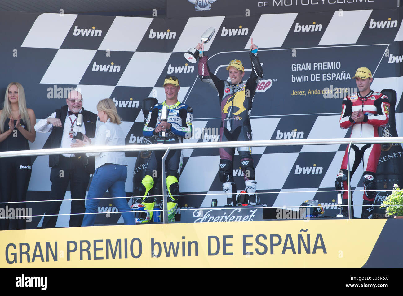 Motogp podium hi-res stock photography and images - Alamy