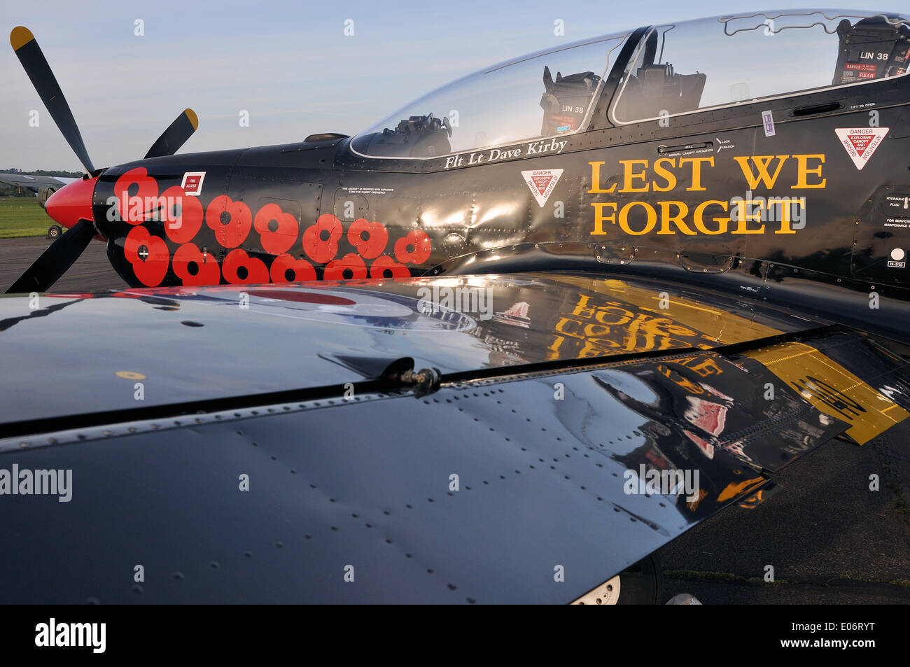 The RAF display Tucano trainer made its public debut today at the ...