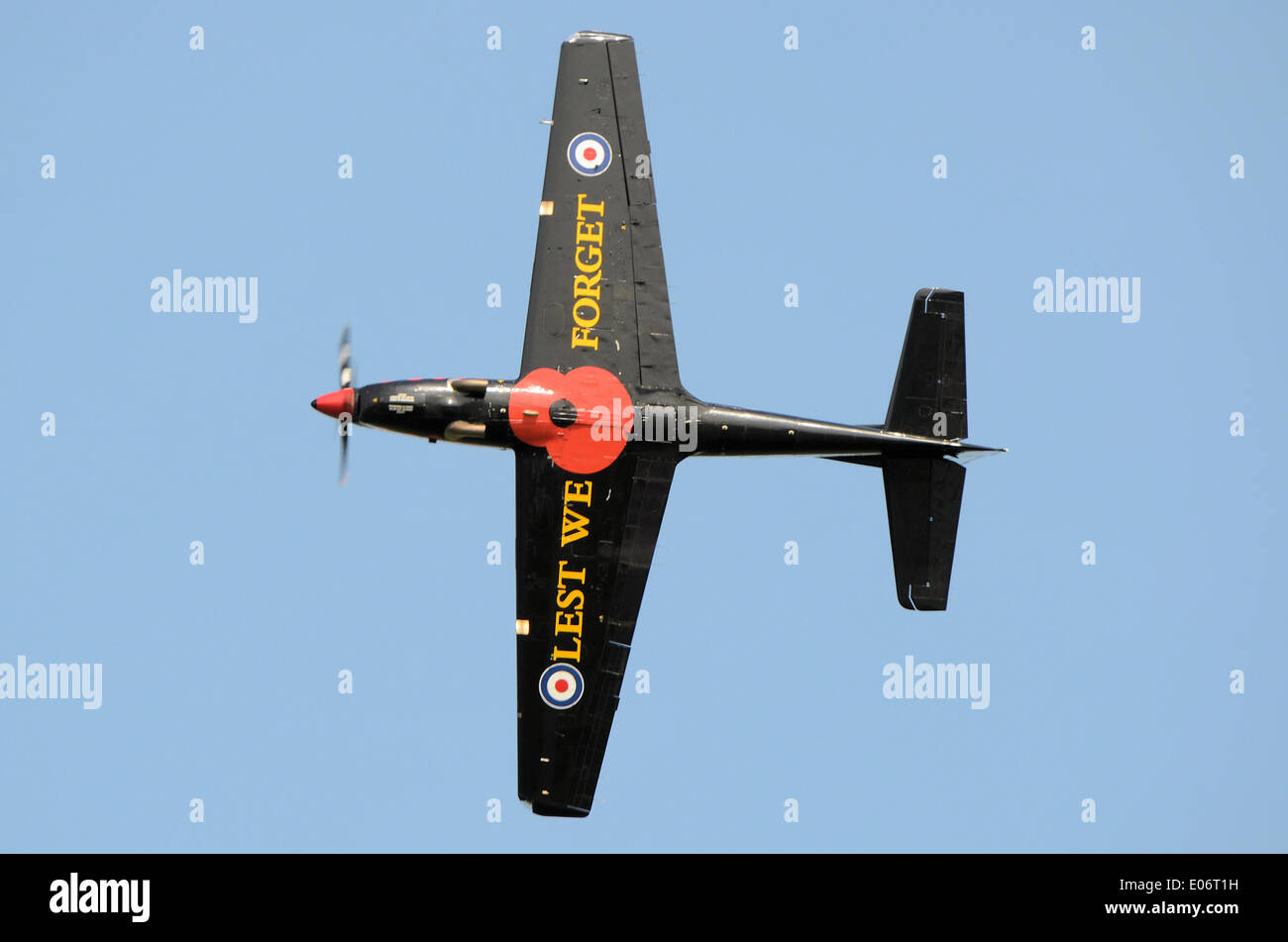 The RAF display Tucano trainer made its public debut today at the ...