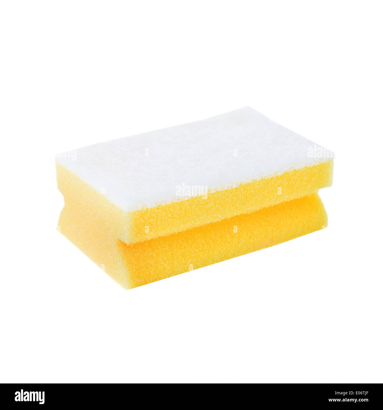 Kitchen cleaning sponge isolated on white background Stock Photo - Alamy
