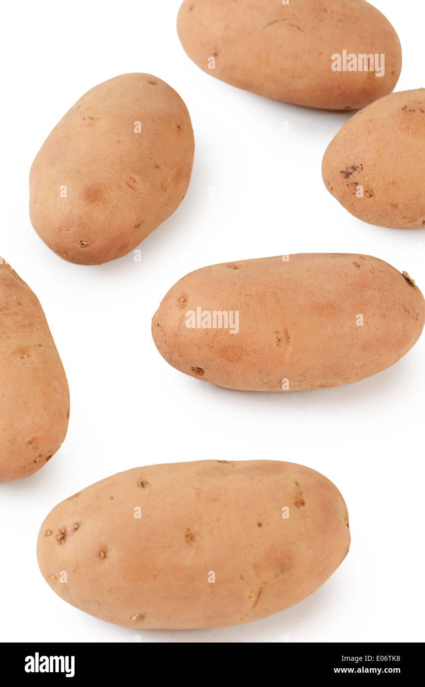 Potato close up isolated on white background Stock Photo - Alamy