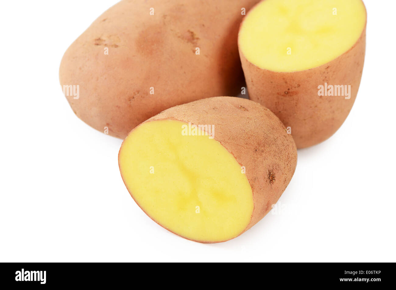 Potato close up isolated on white background Stock Photo - Alamy