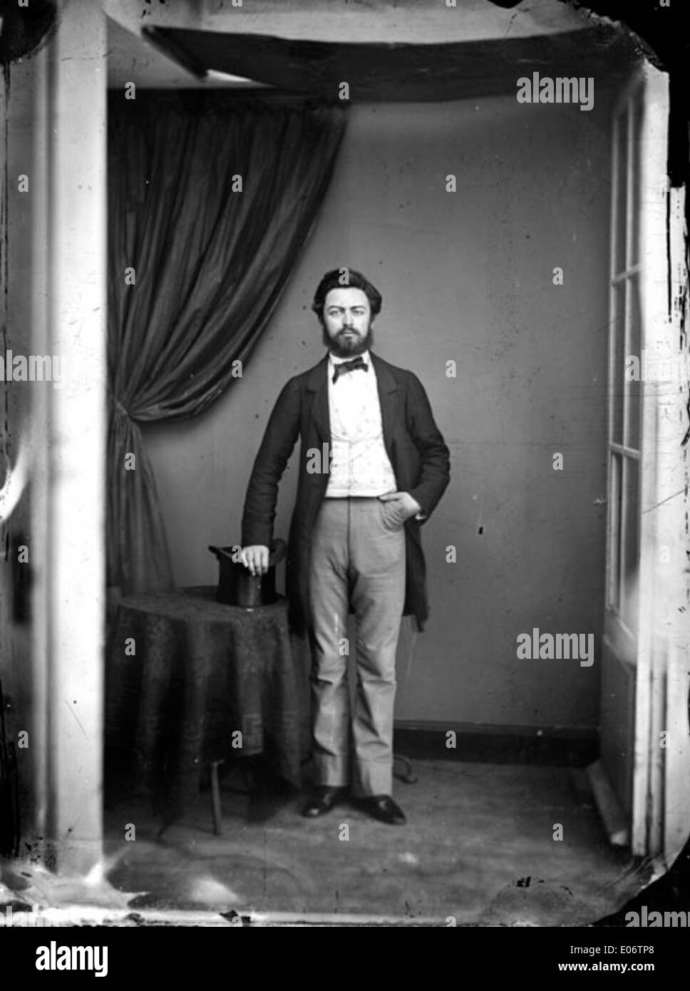 A photograph from the Vidal studio, circa 1860, showing the town of ...