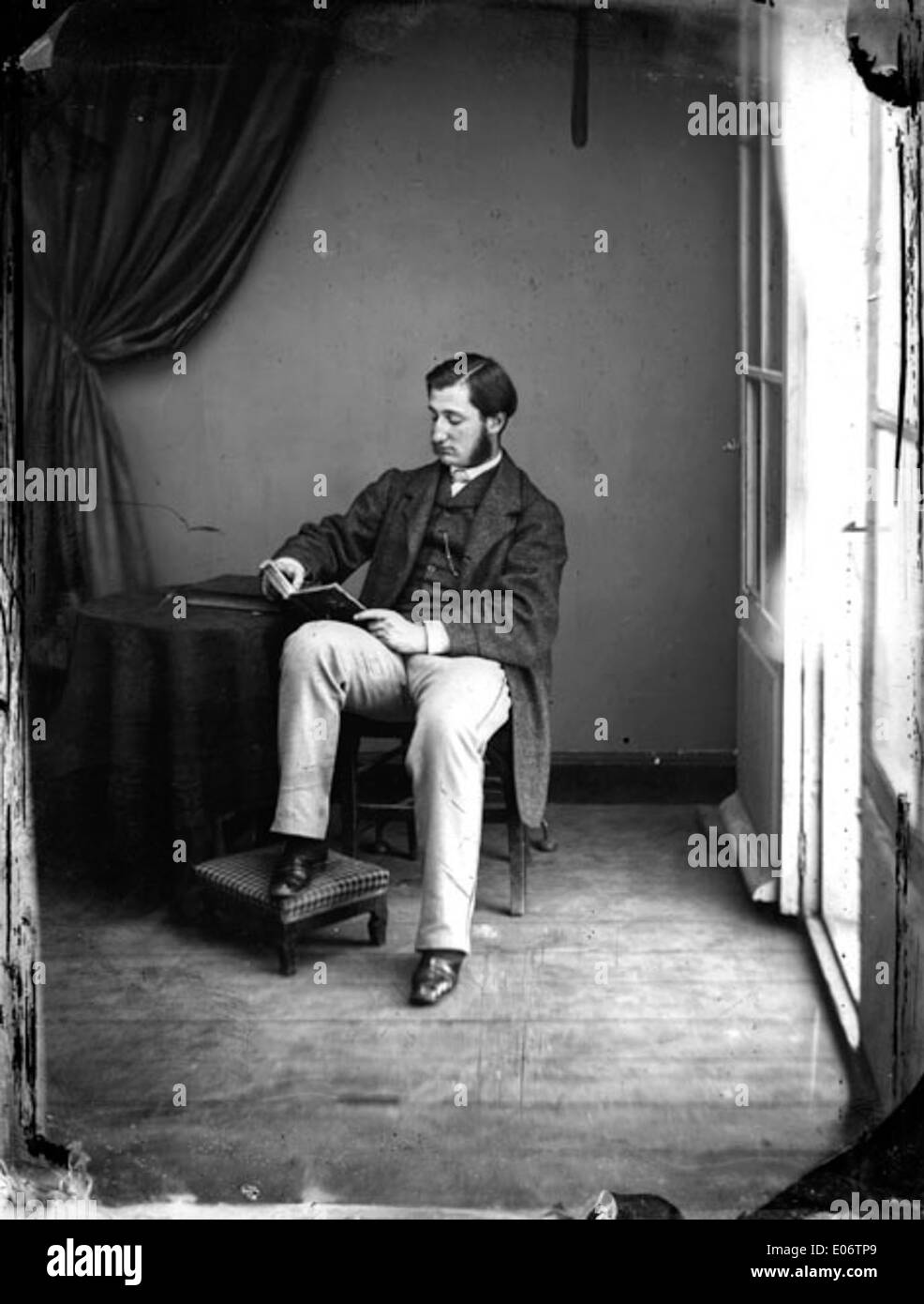 A portrait of Georges de Bibal in the Vidal studio, circa 1860. The ...