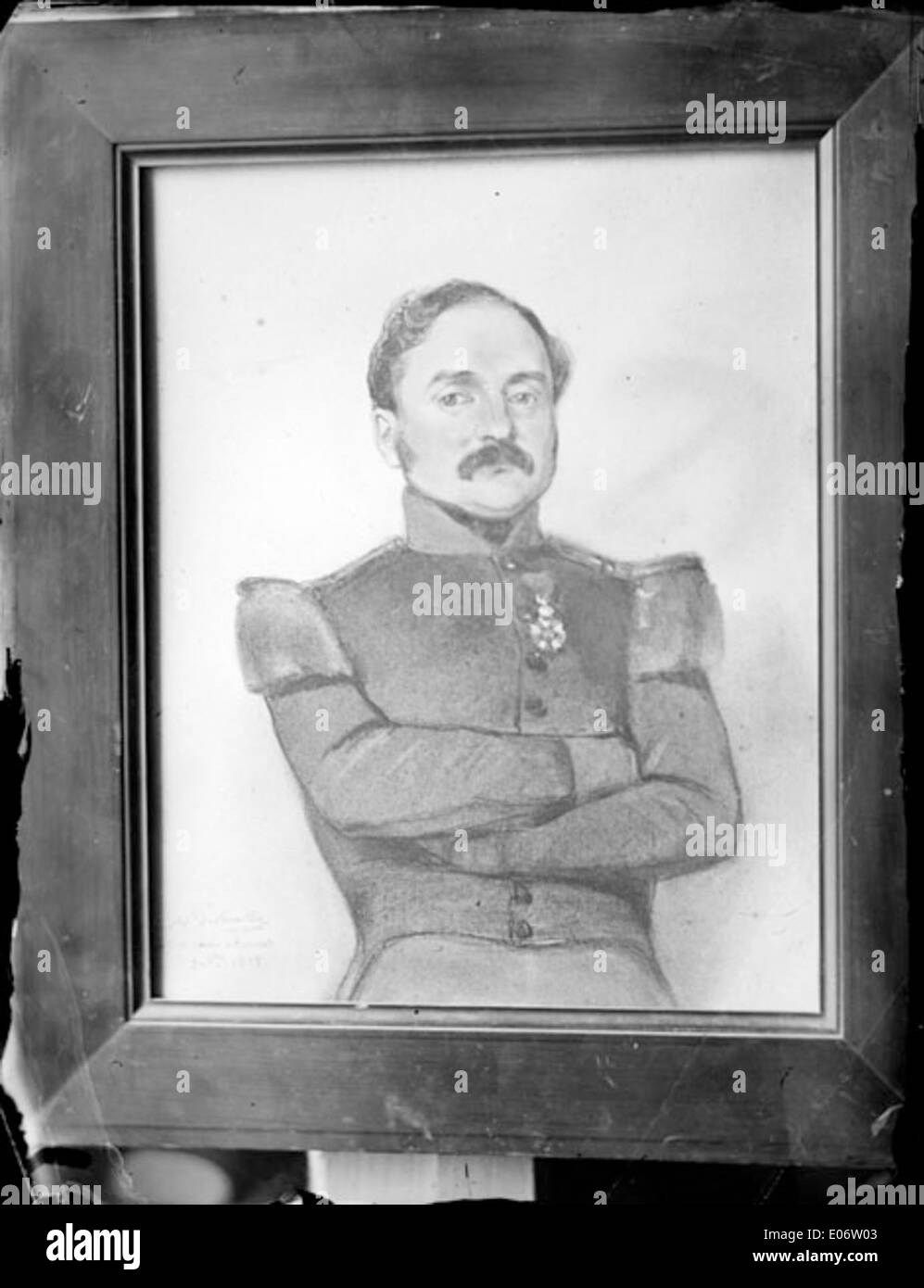 A photograph of Monsieur Pottier, captured in a formal setting. The ...