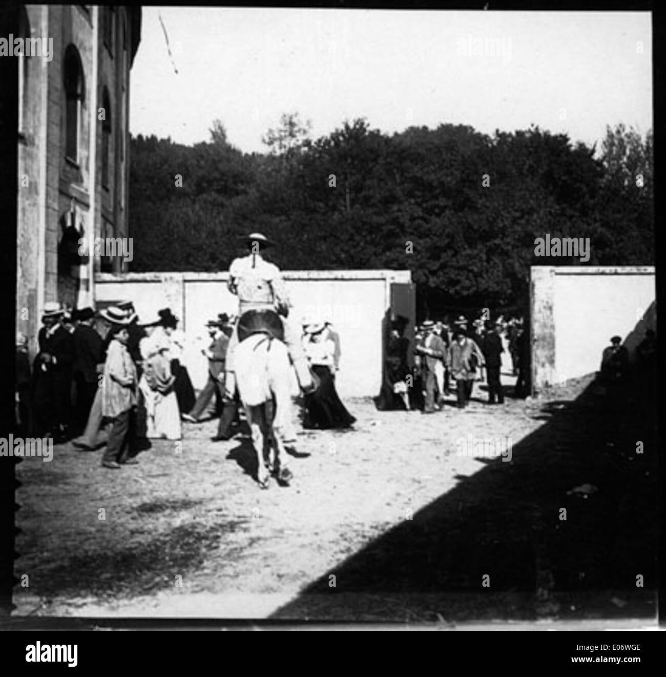 Rodeo entrance Black and White Stock Photos & Images - Alamy