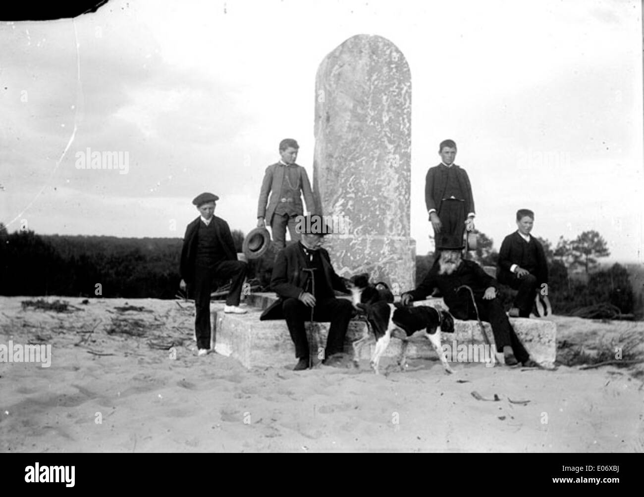 White stone memorial Black and White Stock Photos & Images - Alamy